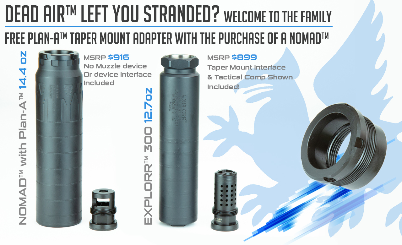Free PLAN-A™ Taper Mount Adapter ALL YEAR for NOMAD™ customers ...