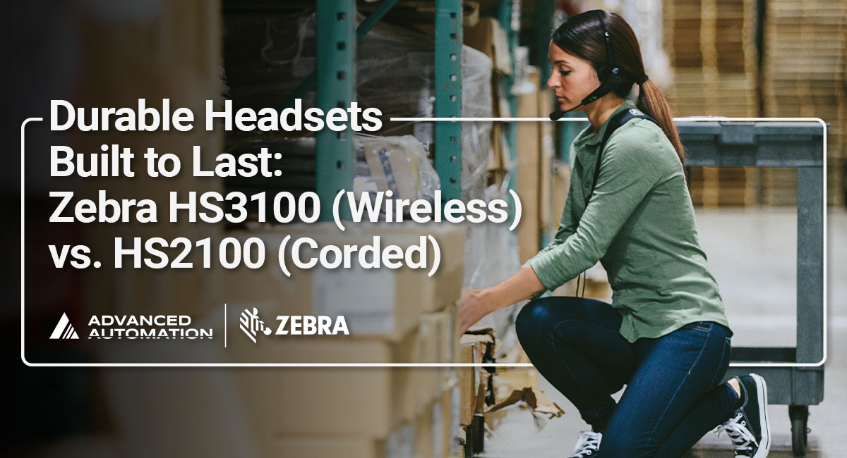 Durable Headsets Built to Last: Zebra HS3100 (Wireless) vs HS2100 ...