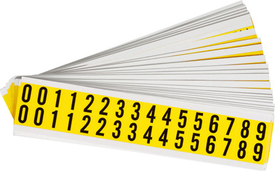 Brady Label (Pack) 3420 Series Repositionable Number and Letter Labels ...