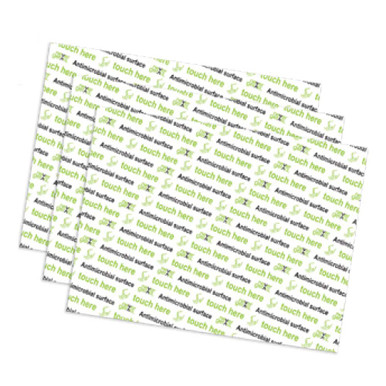 Star Micronics 8" x 12" AMC-CSTM 812 WHT 3PK Antimicrobial Covers Label ...
