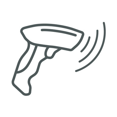 CipherLab 2504 Barcode Scanner (USB Kit) - A2504S2WSU001