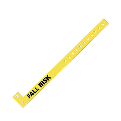 Zebra 0.63" x 10" Slim Alert Fall Risk Wristband (Yellow) (Case) - PS ...