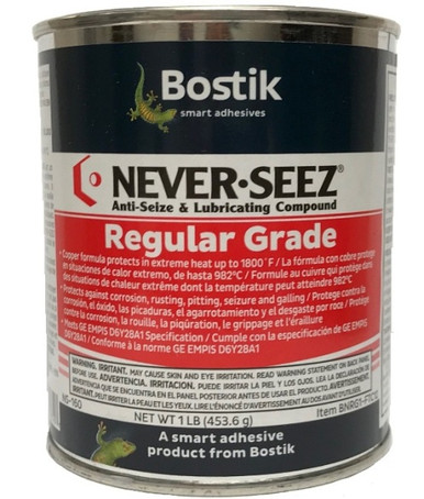 Anti-Seize Compound Bostik Never-Seez Regular Grade 1 lb. Can NS-160 ...