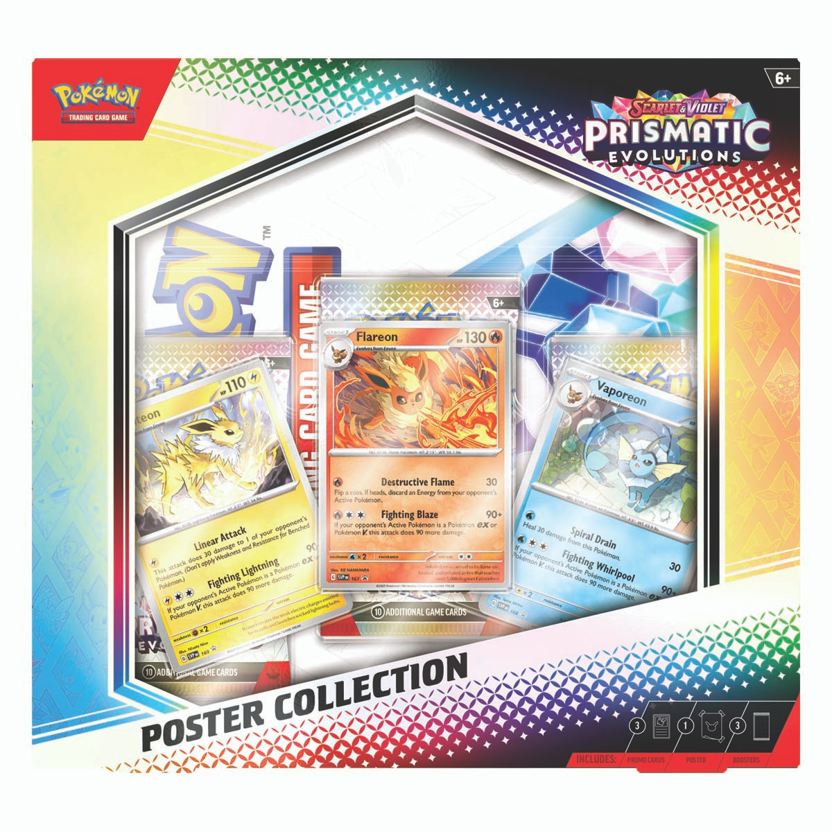 Pokémon TCG: Scarlet & Violet—Prismatic Evolutions Poster Collection ...