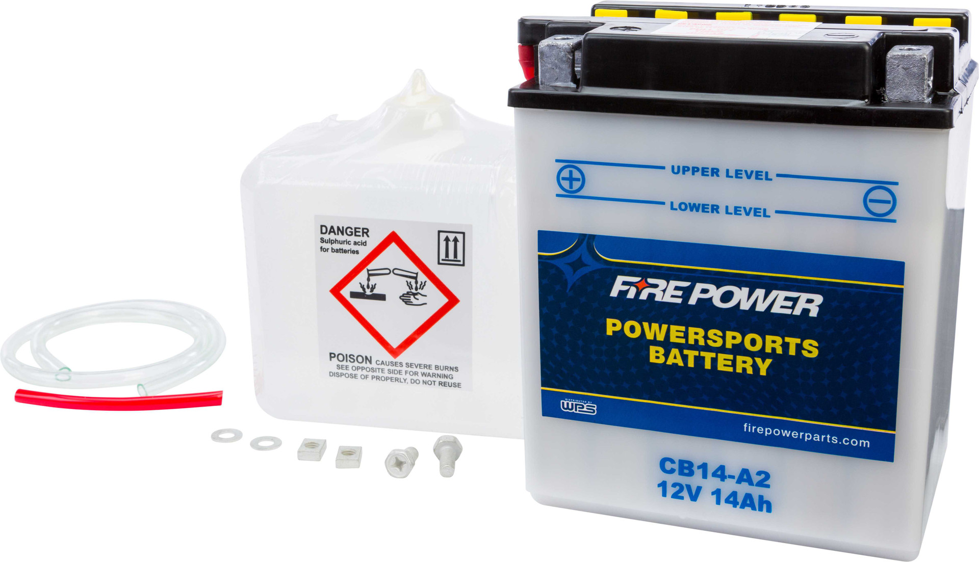 Fire Power Battery W/Acid Cb14-A2 12V Heavy Duty Cb14-A2