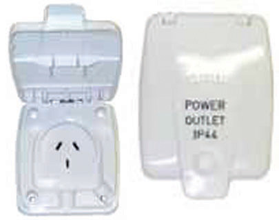 POWER OUTLET 240V 10A WHITE | Big Red Caravan Parts
