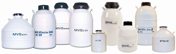 Aluminum Dewars - Cryogenic LN2 Dewars