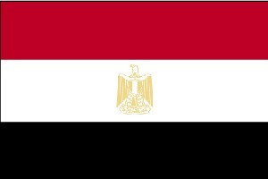 Egypt 2X3' Solar-Max Dyed Nylon Outdoor Flag