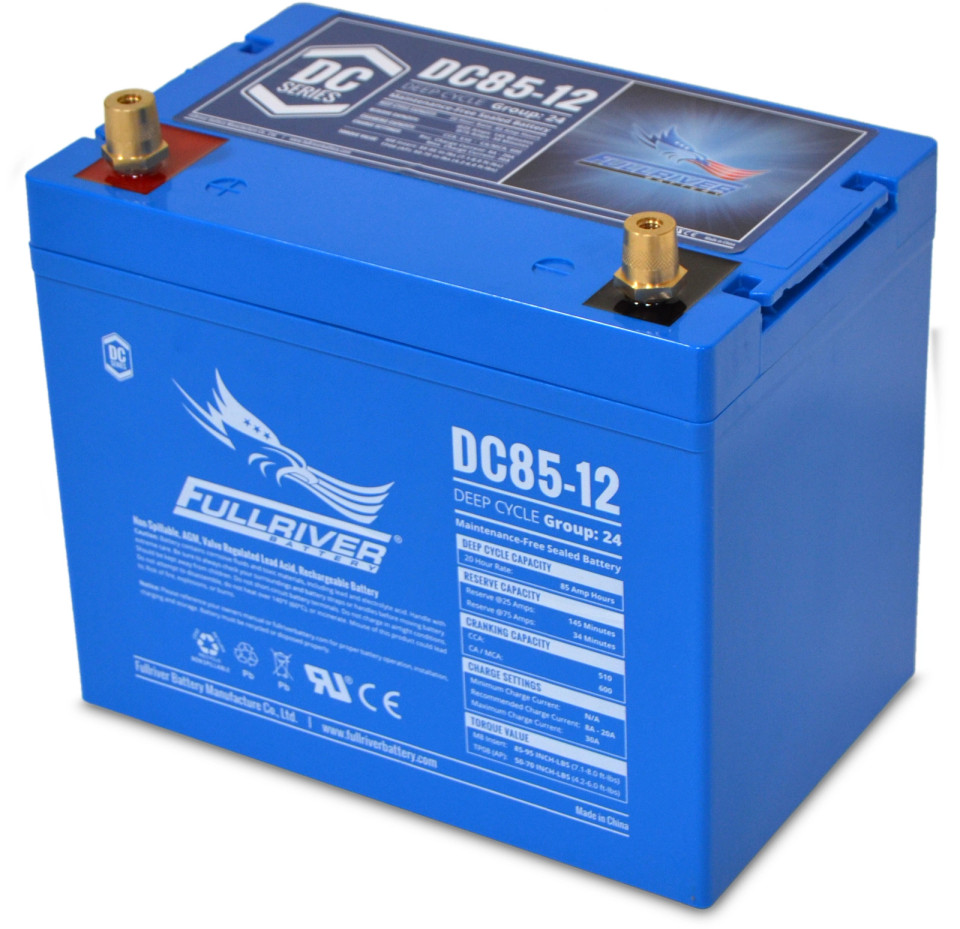 Fullriver DC85-12 Group 24 12V 85Ah Battery | thebattery.com