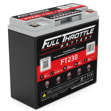 Fullriver FT230 Group BT19BL-BS 20Ah 230 CCA Battery | thebattery.com