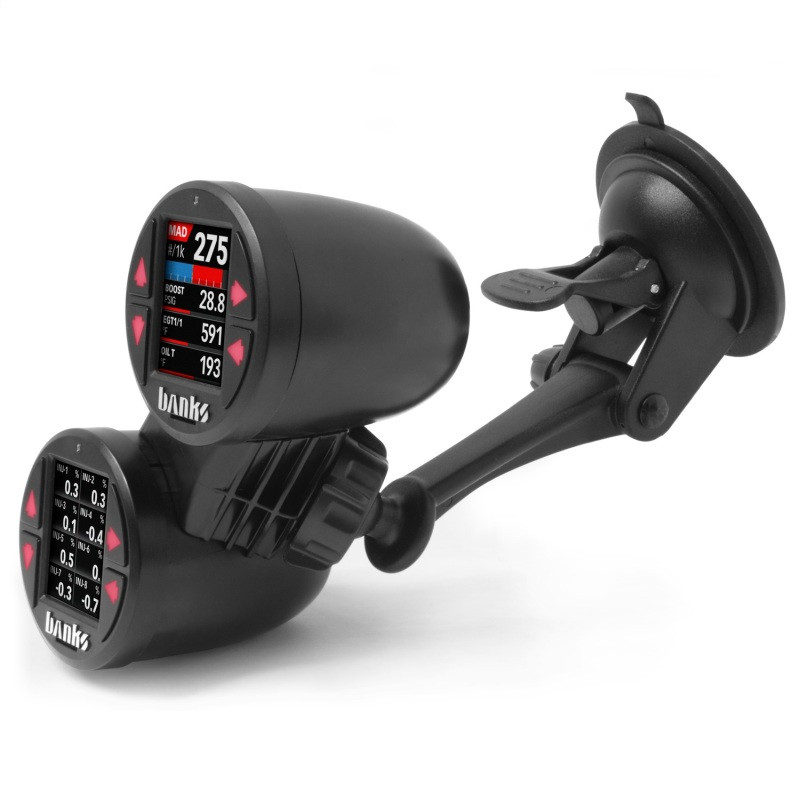 Banks Power Dual Gauge Pod Suction Mount For iDash 1.8 And 52mm Gauges ...