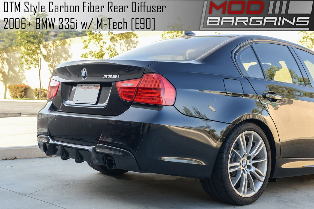DTM Style Carbon Fiber Rear Diffuser for 2006-2011 BMW 335i [E90 ...