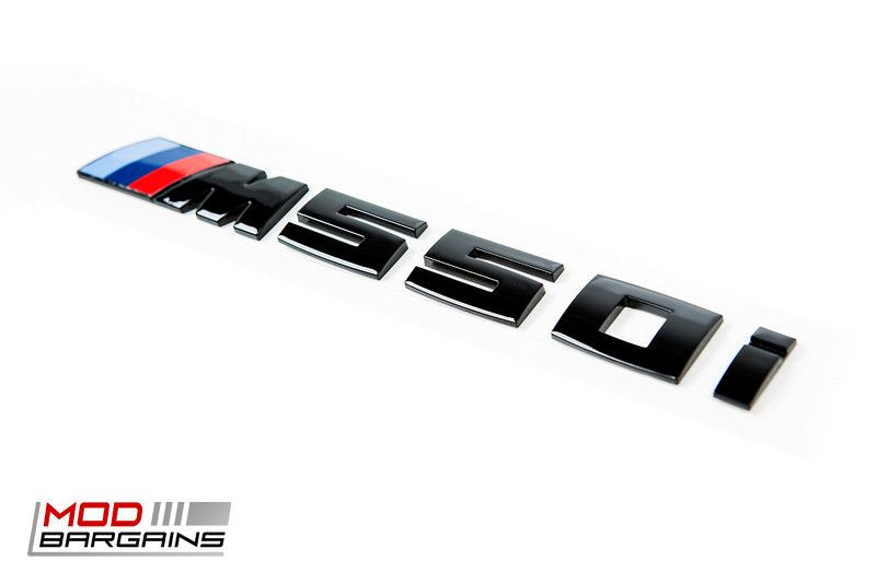 Black Trunk Emblem for 2017+ BMW G30 M550i - IND-G30-M550TB