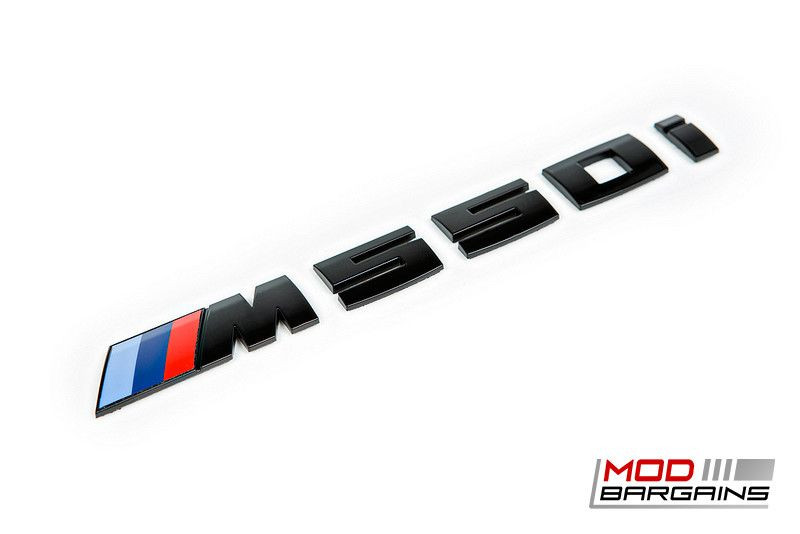 Black Trunk Emblem for 2017+ BMW G30 M550i - IND-G30-M550TB