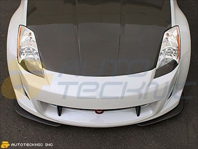 Front Splitters (Universal 2-Pc) [Matte Black or CF]
