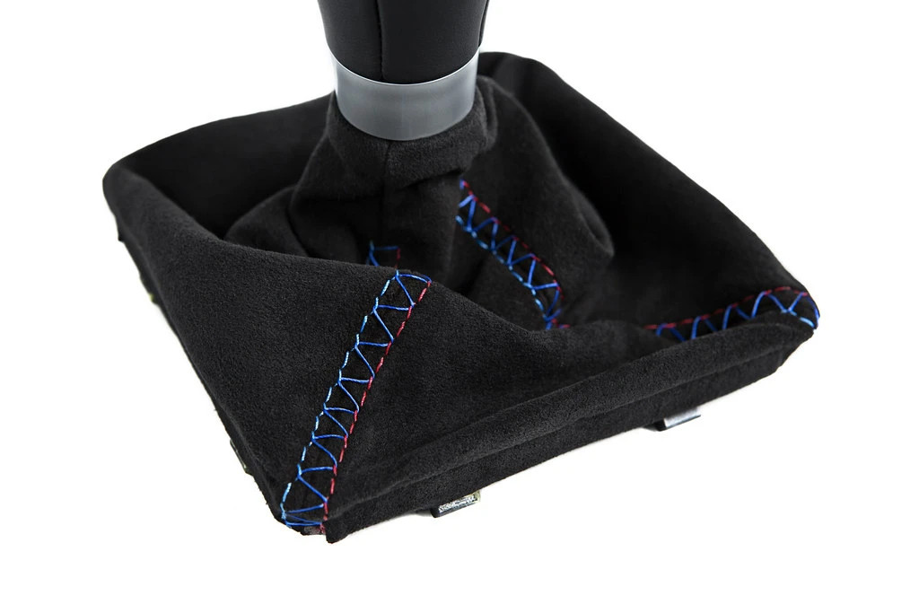 Tri-Color Alcantara Shift Boot - Cross Stitch for 2021+ BMW G80 M3 ...