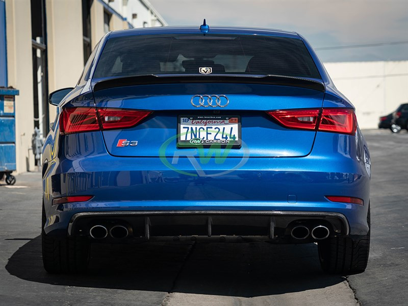 RW Carbon Audi 8v S3 Pre-Facelift Carbon Fiber Rear Diffuser