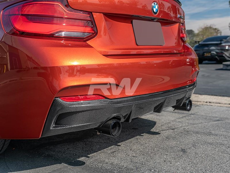 RW Carbon BMW F22/F23 Exotics Style CF Rear Diffuser