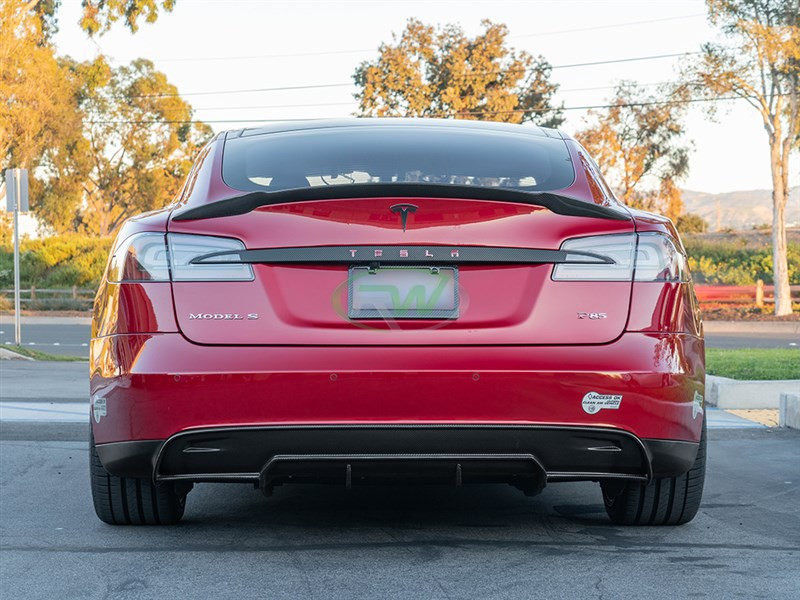 RW Carbon Tesla Model S Carbon Fiber Rear Diffuser