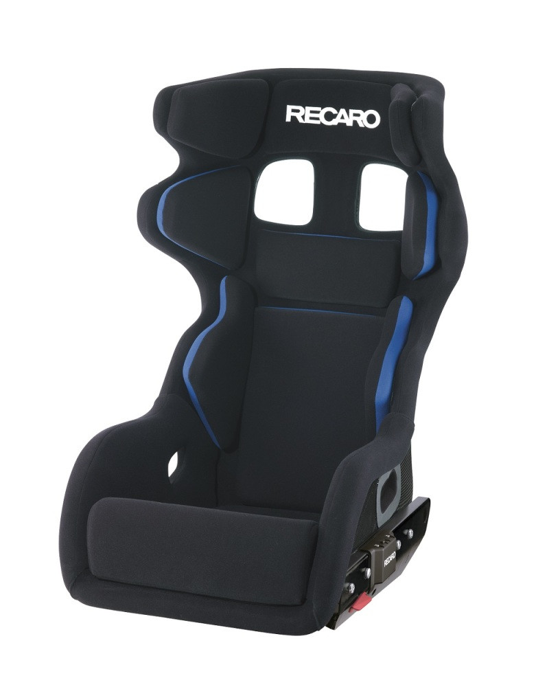 Recaro P1300 GT LW Lightweight Seat - Black Velour/White Logo - ModBargains