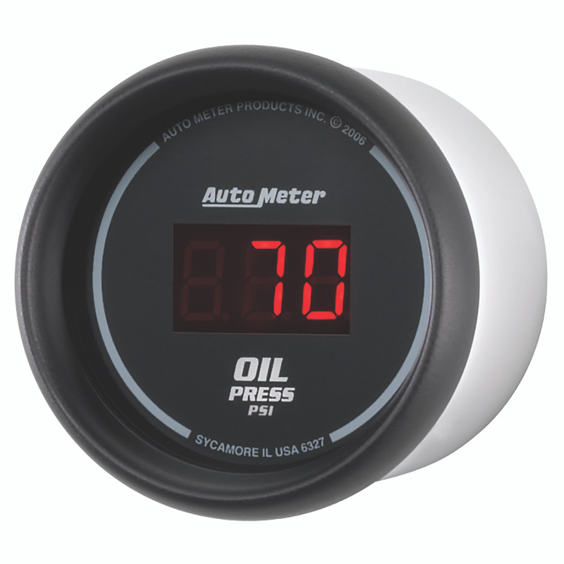Autometer Black 0-100 psi Digital Oil Pressure Gauge - ModBargains