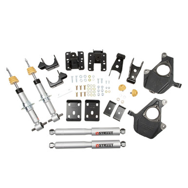 Belltech LOWERING KIT 16.5-17 Chevy Silverado All Cabs 4WD 2inF/4inR ...
