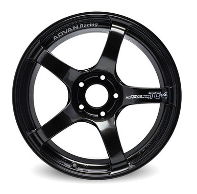 Advan TC4 15x8.0 +28 4x100 Black Gunmetallic Wheel (No Ring) - ModBargains