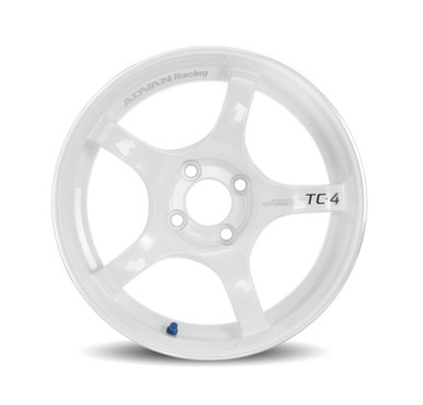 Advan TC4 18x8 +45 5x114.3 Racing White Wheel - ModBargains