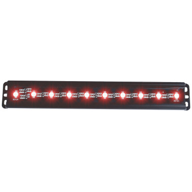 ANZO Universal 12in Slimline LED Light Bar (Red) - ModBargains
