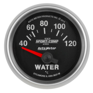 Autometer Sport-Comp II Gauge Water Temp 2 1/16in 40-120c Electric ...