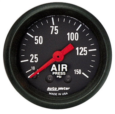 Autometer Z Series 52mm 0-150 PSI Mechanical Air Pressure Gauge ...