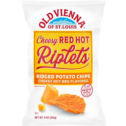 Cheesy Red Hot Riplets 3 oz - Old Vienna | Tye-Dyed Iguana