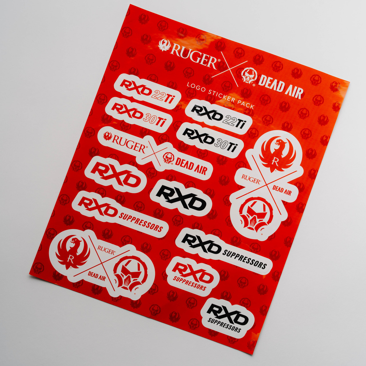 RXD Ruger x Dead Air Silencers Sticker Pack Sheet - Dead Air Silencers