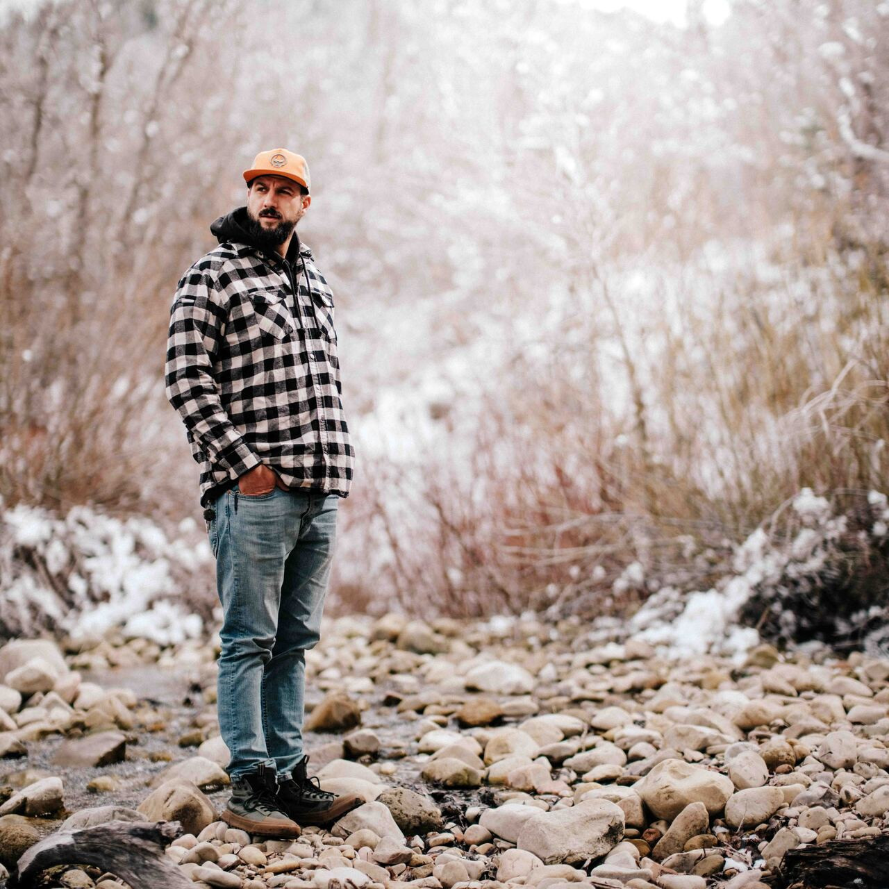 Heavyweight Tactical Snap Flannel Quicksand/Black