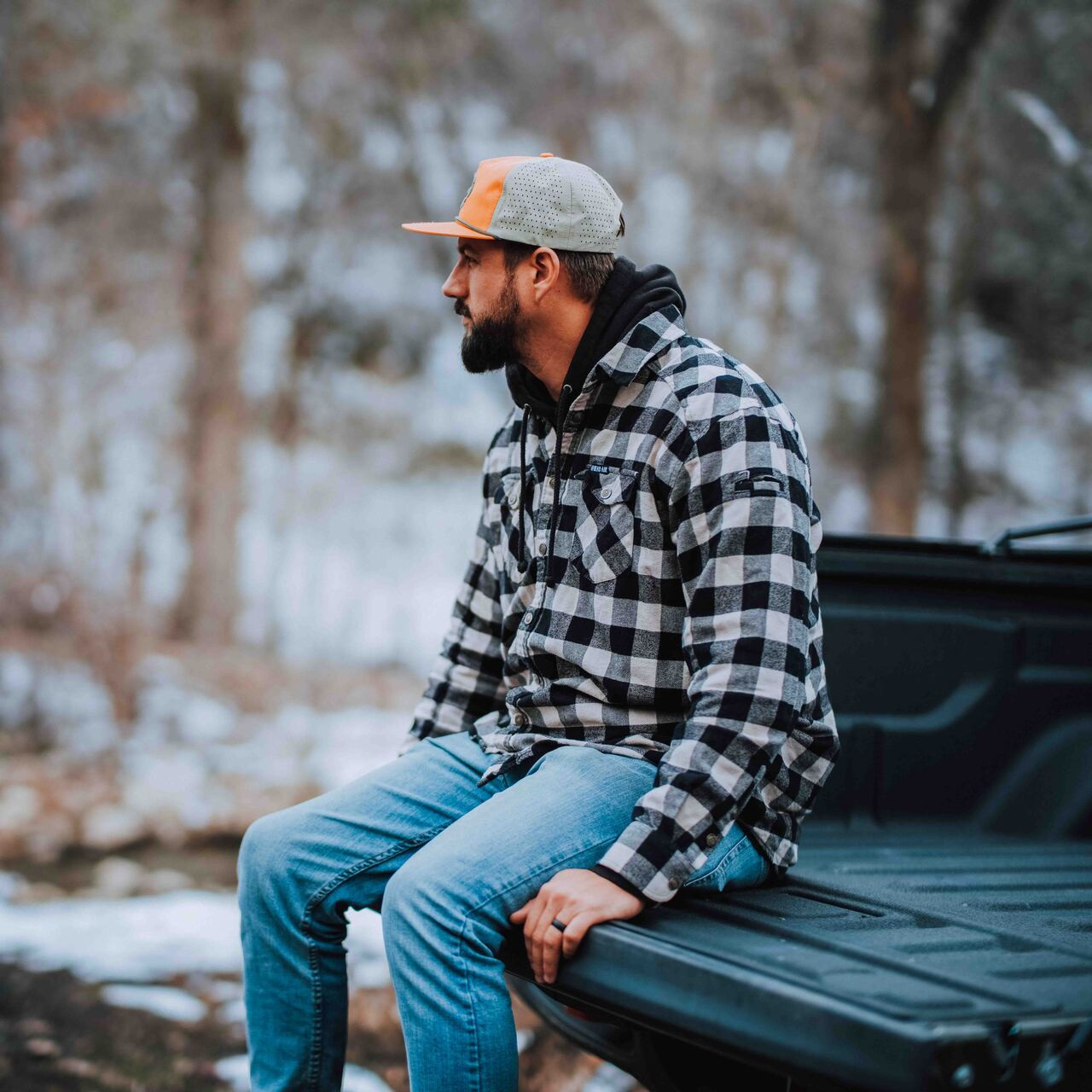 Heavyweight Tactical Snap Flannel Quicksand/Black