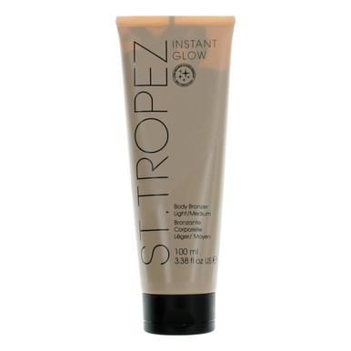St. Tropez Instant Glow, 3.3oz Face & Body Bronzer for Unisex - Light ...
