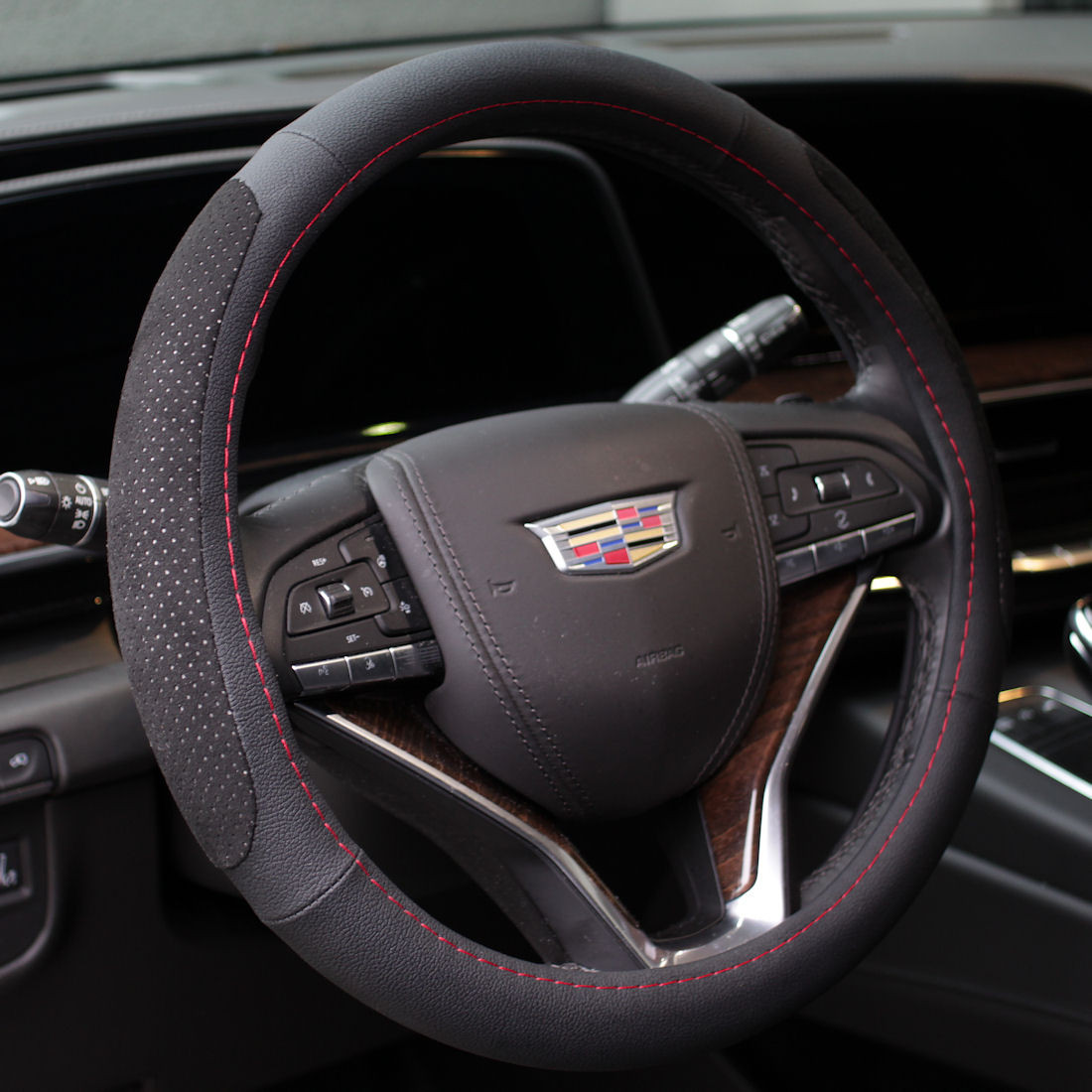 Genuine Leather Steering Wheel Cover Shearcomfort