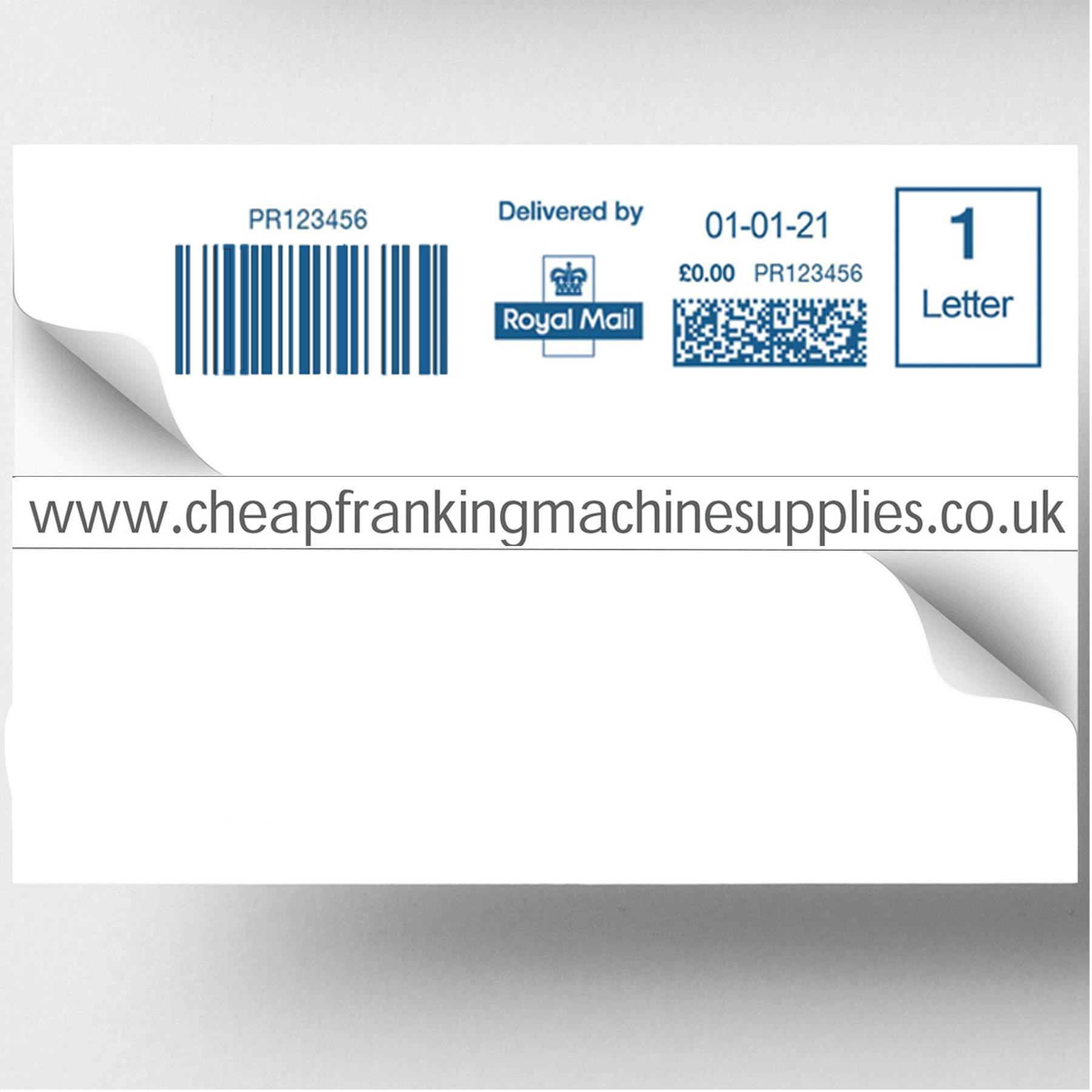 Mailmark Universal Barcode Franking Labels Doubles 175mm long ...