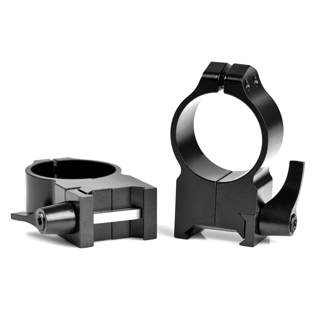 216LM Warne 30mm, QD, Extra High Matte Rings - Warne Scope Mounts