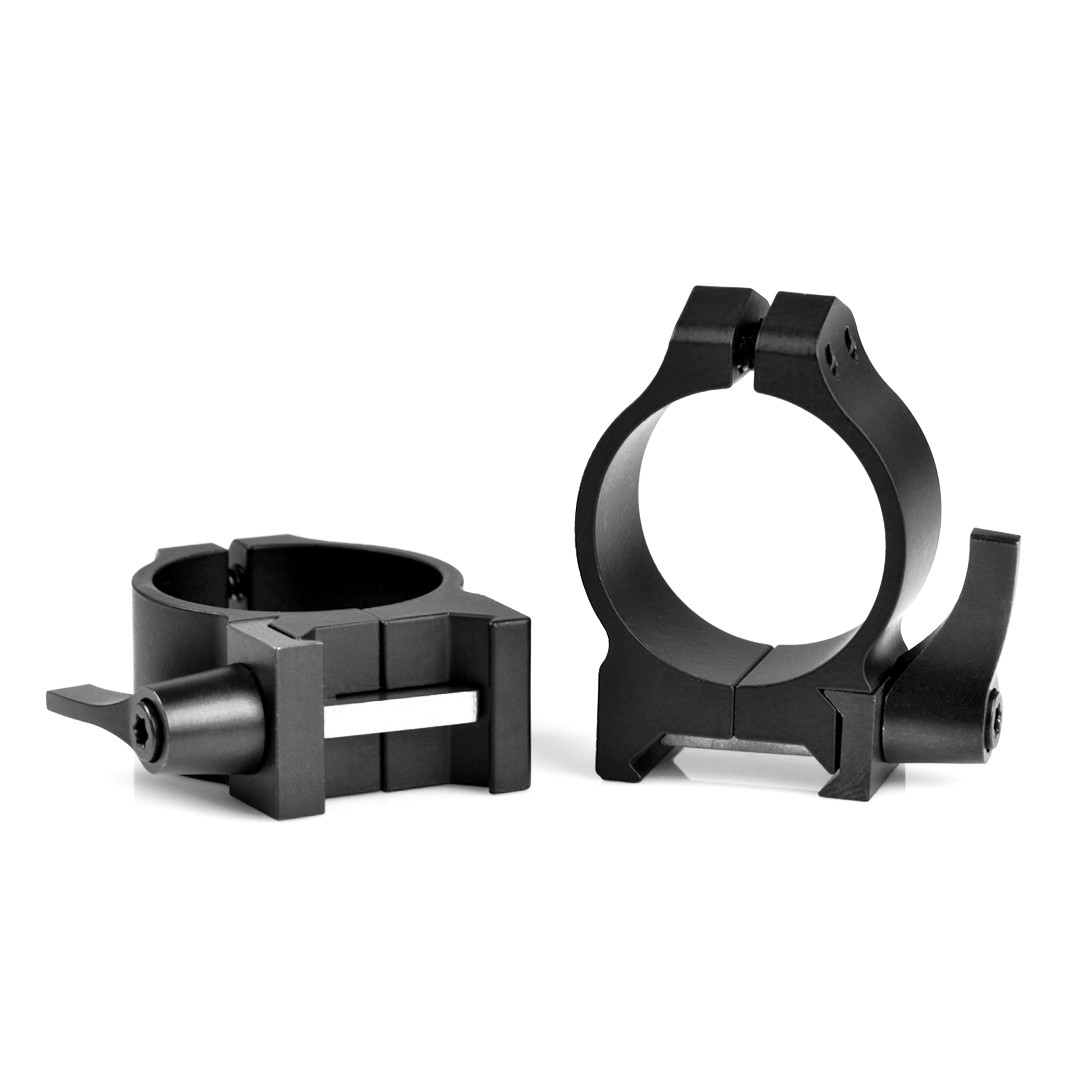 213LM Warne 30mm, QD, Low Matte Rings - Warne Scope Mounts