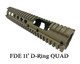 11" FDE QUAD DELTA RING BLOW OUT - Zaviar Firearms