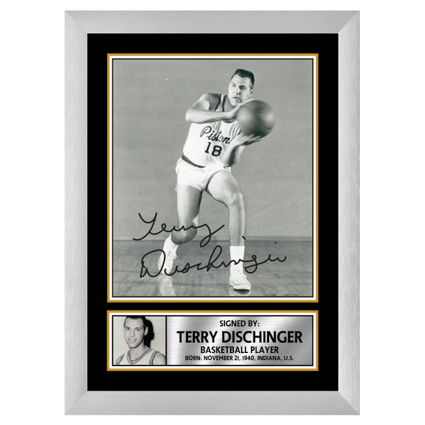 Terry Dischinger M109 Basketball Player Autographed Poster Print Photo ...