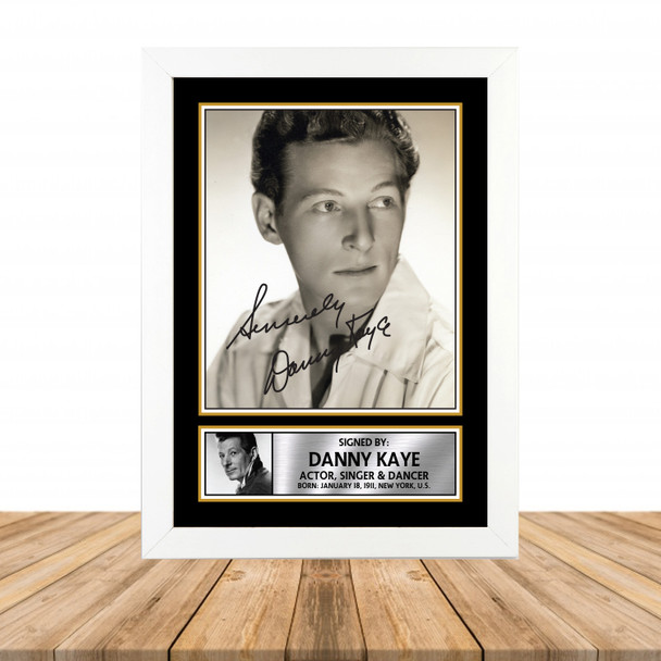 Danny Kaye M833 Television Autographed Poster Print Photo Signature ...