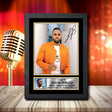 Jason Derulo 2 Signed Autographed Music Star Print - Celebrity Poster ...