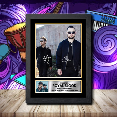 Royal Blood 2 Signed Autographed Rock-Bands Star Poster Print Framed ...