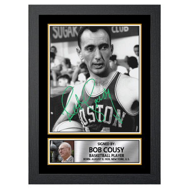 Bob Cousy Basketball Player Autographed Poster Print Photo Signature ...