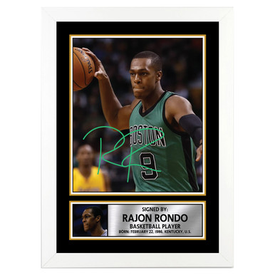Rajon Rondo M081 Basketball Player Autographed Poster Print Photo ...