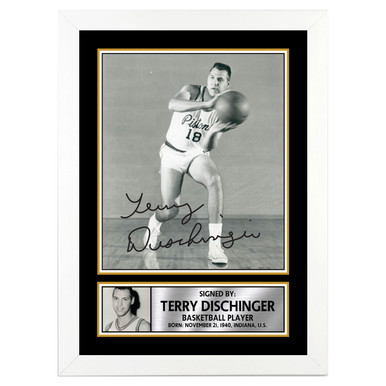 Terry Dischinger M109 Basketball Player Autographed Poster Print Photo ...