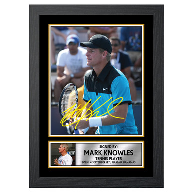 Mark Knowles M604 Tennis Player Autographed Poster Print Photo ...