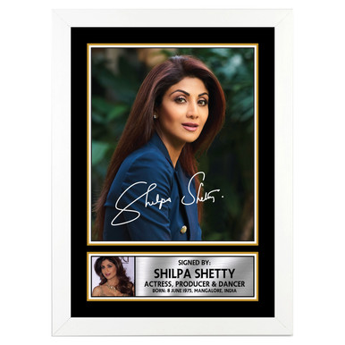 Shilpa Shetty M384 Bollywood Autographed Poster Print Photo Signature ...